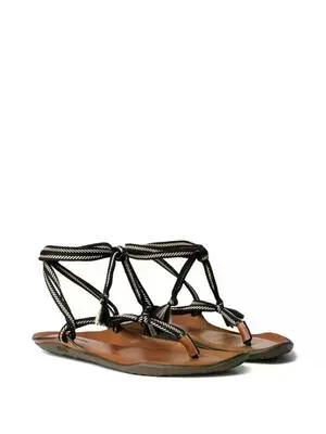 LEMAIRE Lemiare Lace-up Woven-strap Sandals