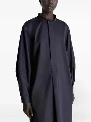 LEMAIRE Liquette Dress In Light Cotton Satin - Blue