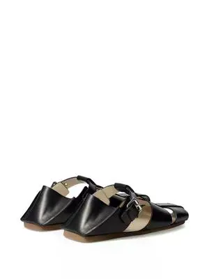LEMAIRE Fisherman Slip-on Leather Sandals With Buckle Fastening