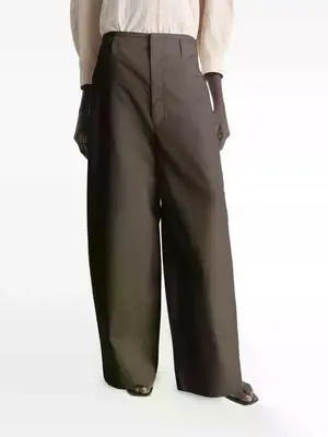 LEMAIRE Oversized Chino Trousers - Brown