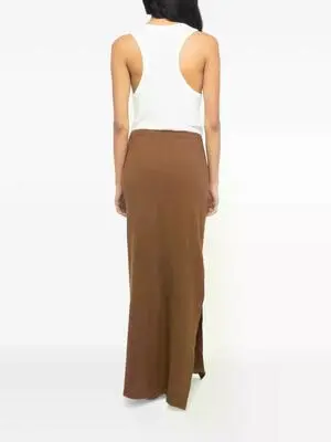 Zadig&Voltaire Lace-up Side Slit Skirt - Brown