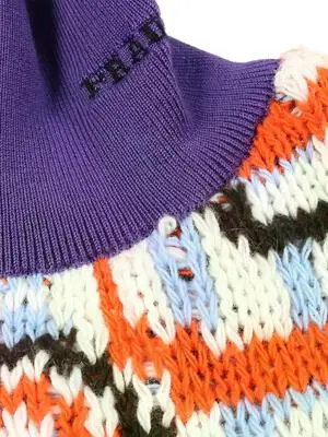 Prada Geometric Knit Sweater - White
