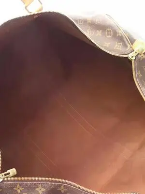 LOUIS VUITTON 1997 Monogram Leather Boston Tote - Brown