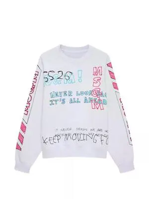 MSGM Graphic Print Sweatshirt