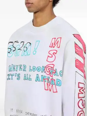 MSGM Graphic Print Sweatshirt