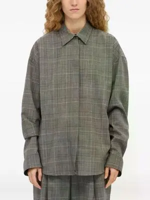 MSGM Ruffled Check Shirt