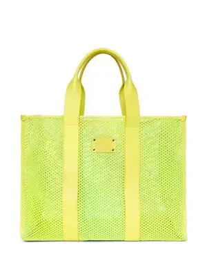 MSGM Logo-detail Tote Bag - Green