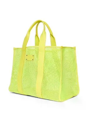 MSGM Logo-detail Tote Bag - Green