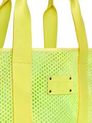 MSGM Logo-detail Tote Bag - Green