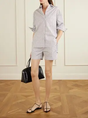Loulou De Saison Maud Striped Cotton-poplin Shirt - Multi