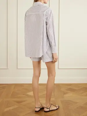 Loulou De Saison Maud Striped Cotton-poplin Shirt - Multi