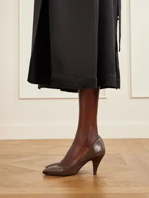 JUDE Haze Leather Pumps - Brown