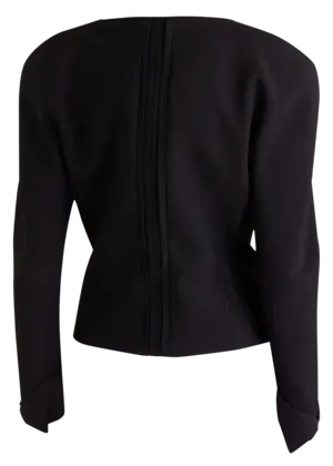 Chloé Wool-crepe Jacket - Black
