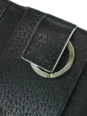 FERRAGAMO 1990-2000s Textured Leather Key Case