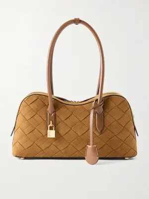 Stella McCartney Ryder Medium Woven Shoulder Bag - Brown
