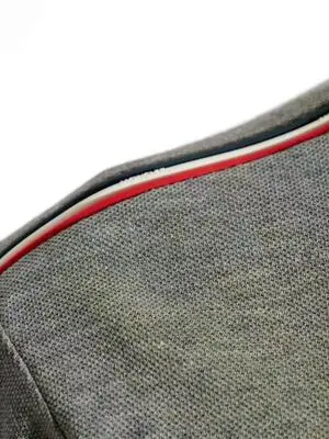 Moncler Stripe-detail Polo Shirt - Grey