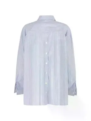 LA PISCINE Button-up Striped Shirt
