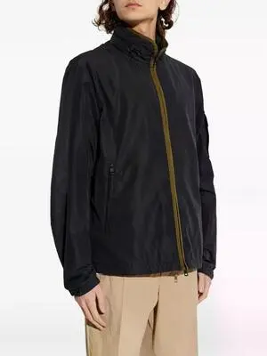Moncler Jacket With Zip And Chest Pocket - Black