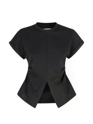 LA PISCINE Slit-detail Short-sleeve T-shirt