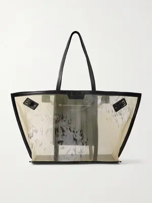 Proenza Schouler Days Carryall Printed Mesh Tote - Yellow
