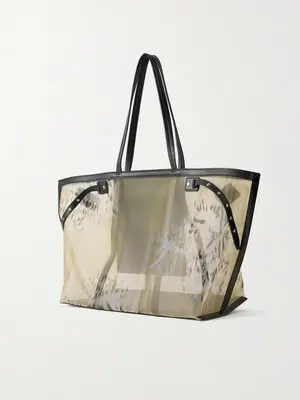 Proenza Schouler Days Carryall Printed Mesh Tote - Yellow
