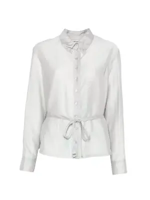 LOW CLASSIC Tie-waist Shirt - Grey