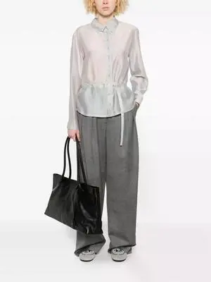 LOW CLASSIC Tie-waist Shirt - Grey