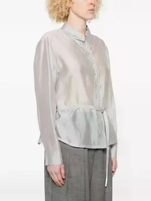 LOW CLASSIC Tie-waist Shirt - Grey