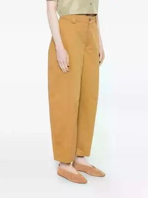 Closed Diagonal-pockets Trousers - Neutrals