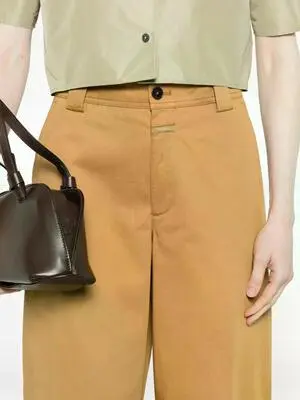 Closed Diagonal-pockets Trousers - Neutrals