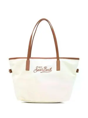 MC2 SAINT BARTH Embroidered-logo Tote - Yellow