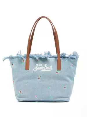 MC2 SAINT BARTH Medium Embroidered Tote - Blue