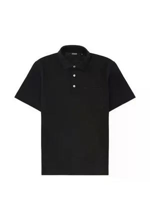 Zegna Pocket Polo Shirt - Black