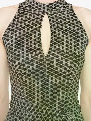 SIYU Geometric-print Jumpsuit - Black