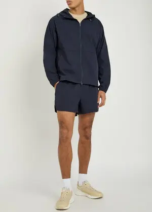NOW YOU LIVE Overton Hooded Stretch-nylon Jacket