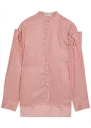 AKYN Kaia Striped Lyocell Shirt