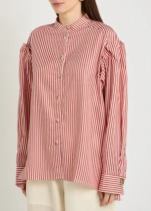 AKYN Kaia Striped Lyocell Shirt