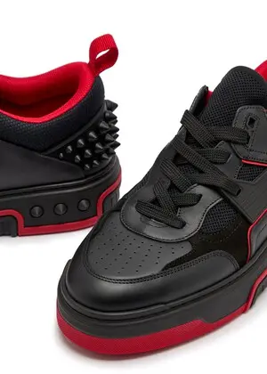 CHRISTIAN LOUBOUTIN Astroloubi Panelled Mesh Sneakers - Black