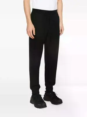 Emporio Armani Textured Track Pants - Black
