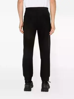 Emporio Armani Textured Track Pants - Black