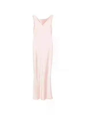 Norma Kamali Cowl Neck Maxi Dress - Pink