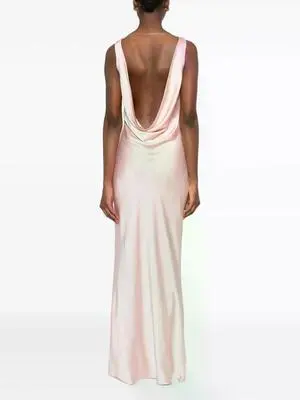 Norma Kamali Cowl Neck Maxi Dress - Pink