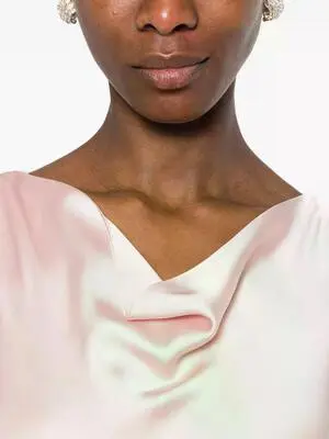 Norma Kamali Cowl Neck Maxi Dress - Pink