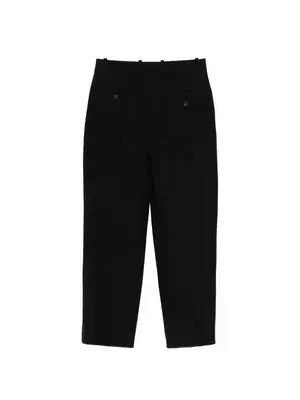 CIRCOLO 1901 Pleated Cropped Trousers - Black