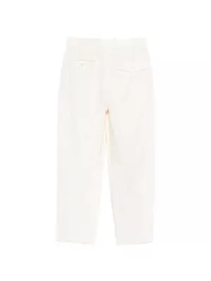 CIRCOLO 1901 Pleated Cropped Trousers - Neutrals