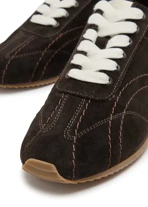 TOTEME Flex Suede Sneakers - Black