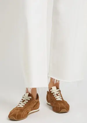 TOTEME Flex Suede Sneakers - Brown