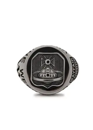 VIVIENNE WESTWOOD Lancelot Chevalier Platinum Ring