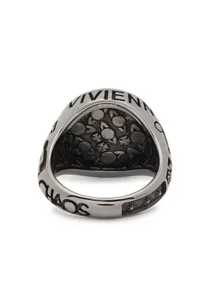 VIVIENNE WESTWOOD Lancelot Chevalier Platinum Ring