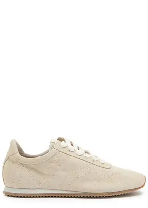 TOTEME Flex Suede Sneakers - Cream